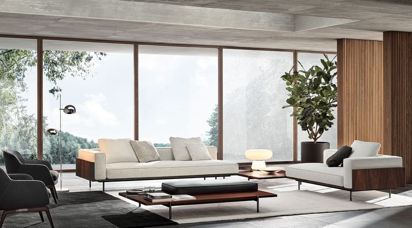 BRASILIA | Fabric sofa By Minotti design studio mk27, Marcio Kogan
