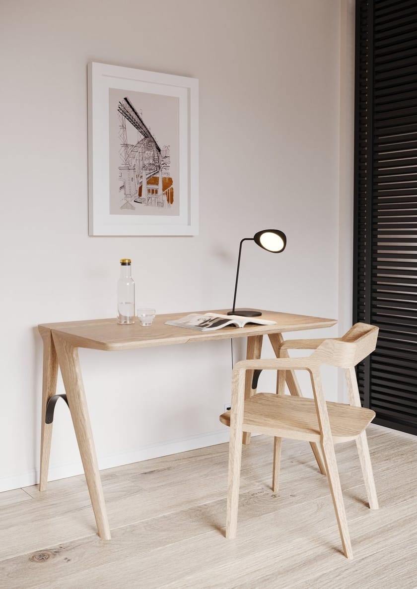 BRIDGE Rectangular wooden writing desk By Wewood | design Christophe de ...