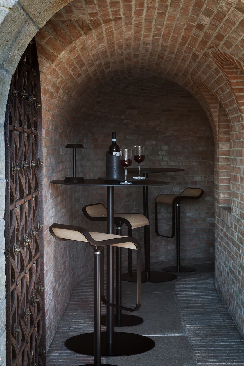 BRIO OUTDOOR Round high table By Lapalma | design Romano Marcato