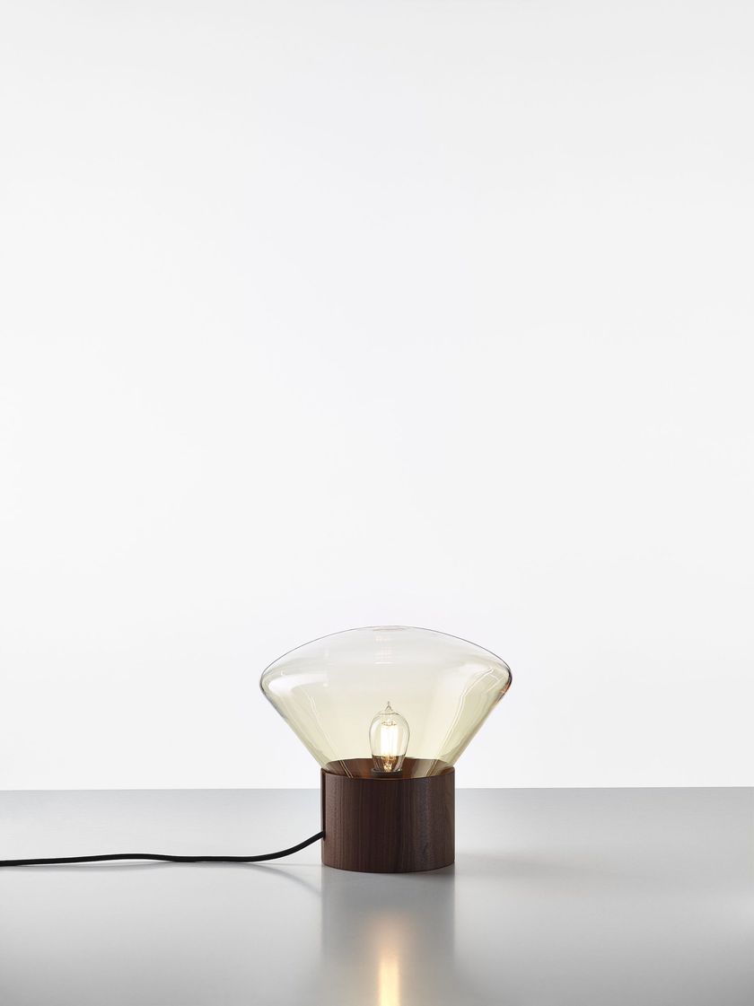 MUFFINS 15-YEAR ANNIVERSARY LED travertine table lamp By BROKIS