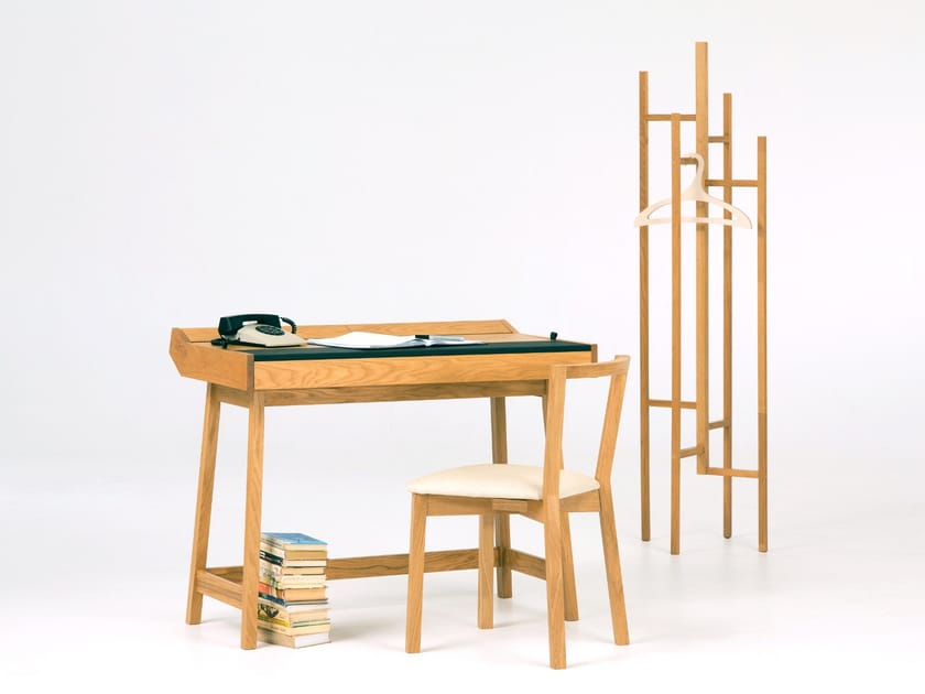 English oak secretary desk BROMPTON FLAP DESK By Woodman