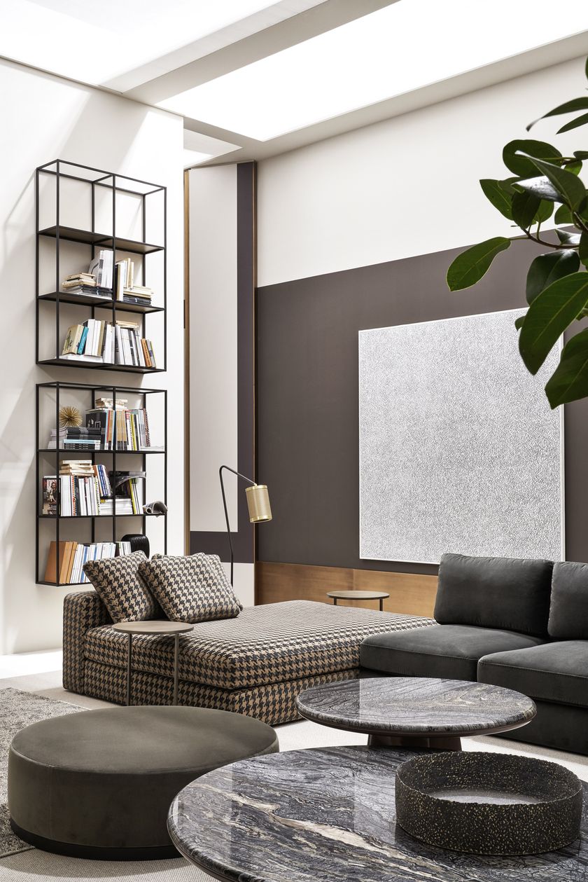 BRONS | Fabric pouf By Meridiani