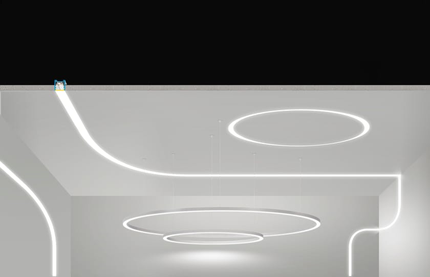 BROOKLYN ROUND | Linear lighting profile Ceiling mounted extruded ...