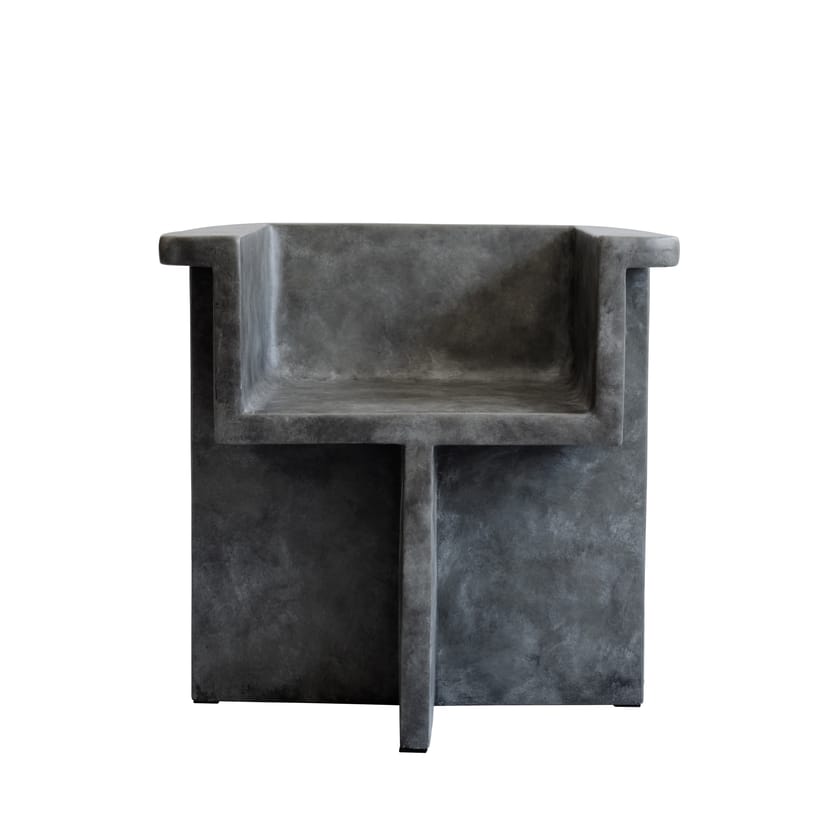 BRUTUS Fiber cement chair with armrests By 101 Copenhagen | design ...