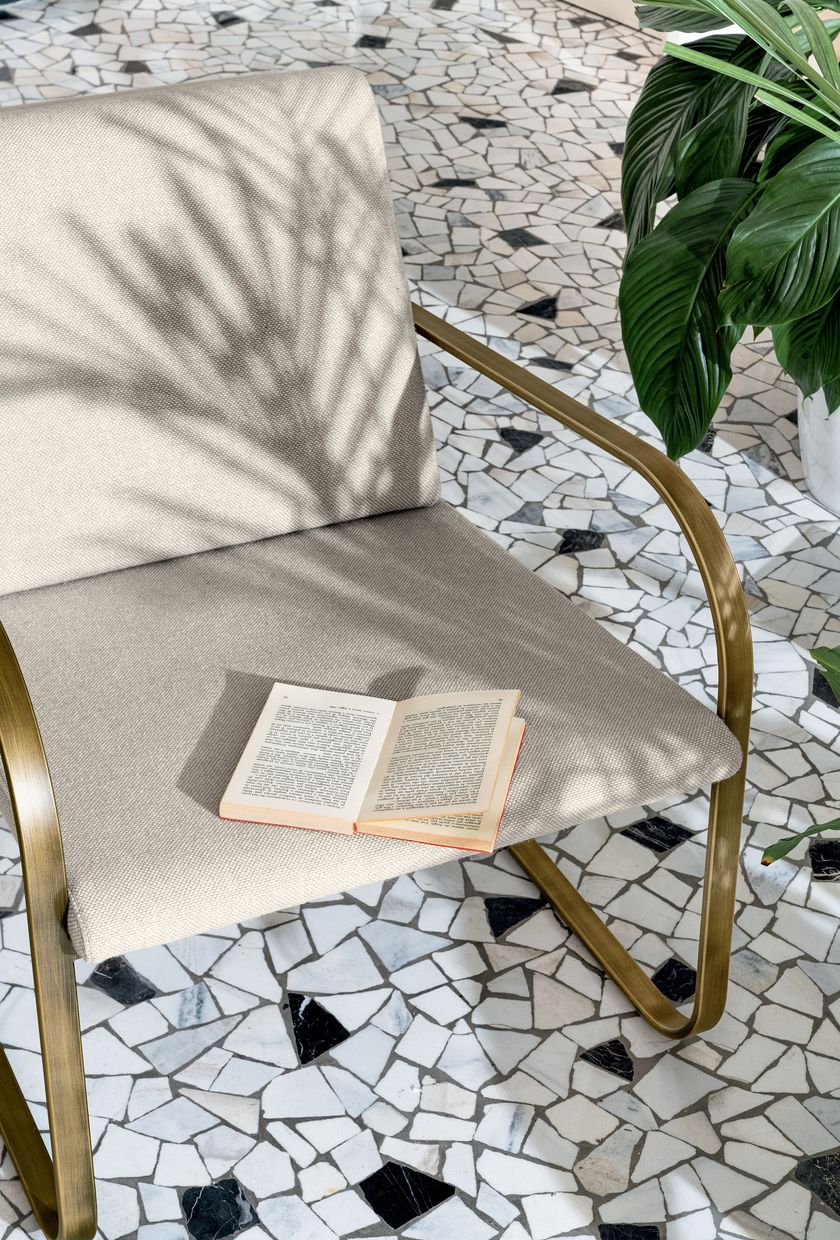 BUGATTI | Fabric easy chair Fabric easy chair with armrests By Sovet ...