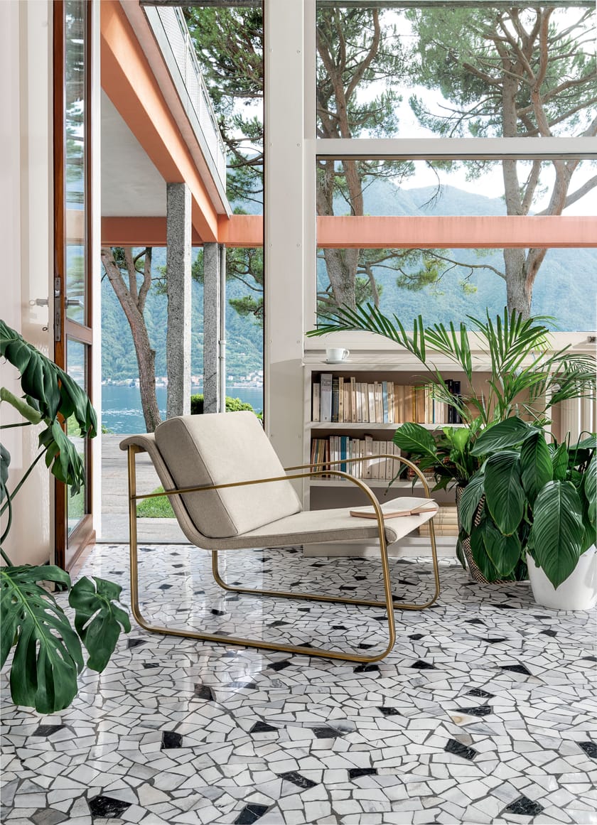 BUGATTI | Fabric easy chair Fabric easy chair with armrests By Sovet ...