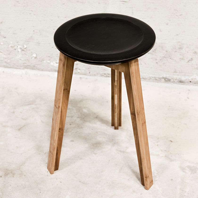 Bamboo stool BUTTON STOOL By We Do Wood