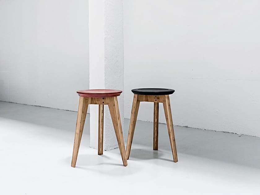 Bamboo stool BUTTON STOOL By We Do Wood