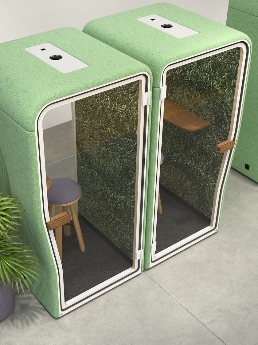 BuzziNest Booth Acoustic phone booth By BuzziSpace