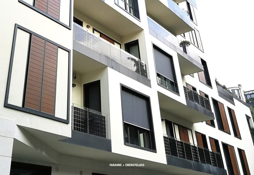 Glass Window railing Photovoltaic window railing By FARAONE