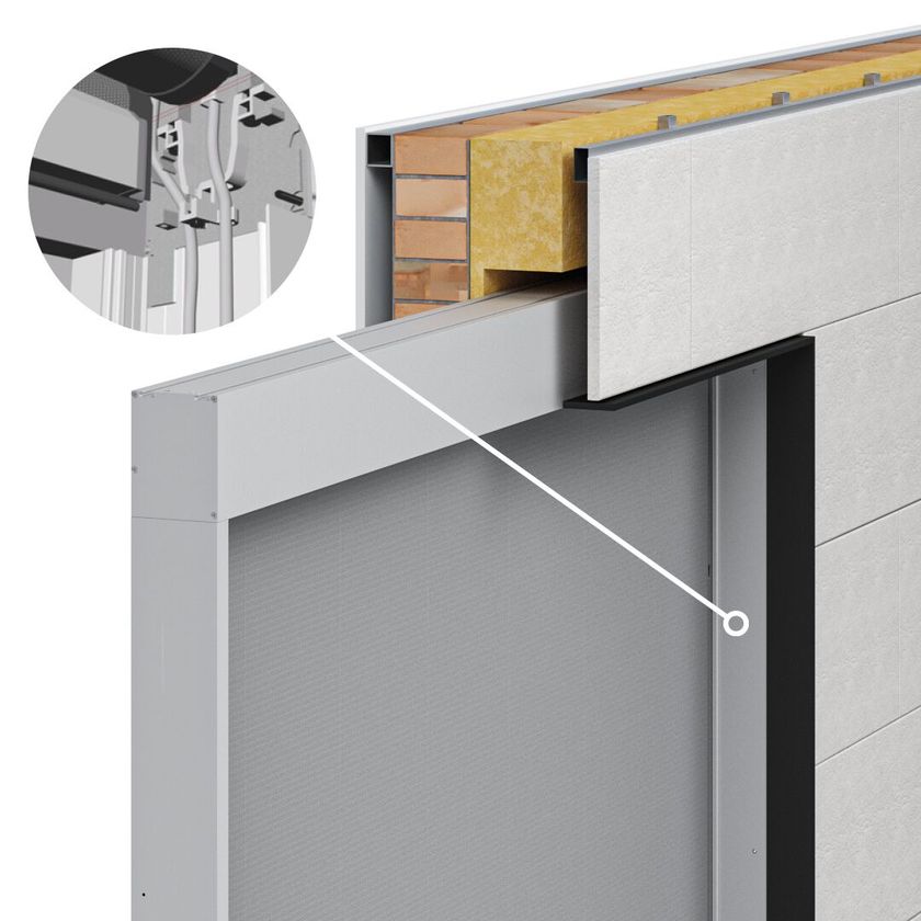Z-BOX SECRET Kassetten- Rollo aus Stoff mit Führungssystem By Bandalux
