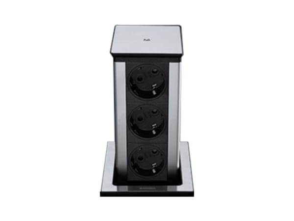 1TPQE Concealed multiple stainless steel electrical socket By Barazza