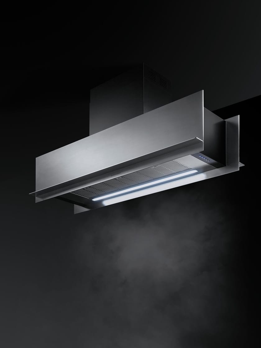 MOOD 1KMDI12 Stainless steel island hood with integrated lighting By ...