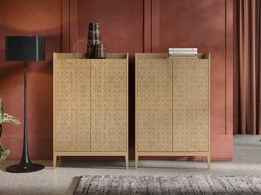 TRAME Oak highboard with drawers By Barba design | design Manuela Pelizzon