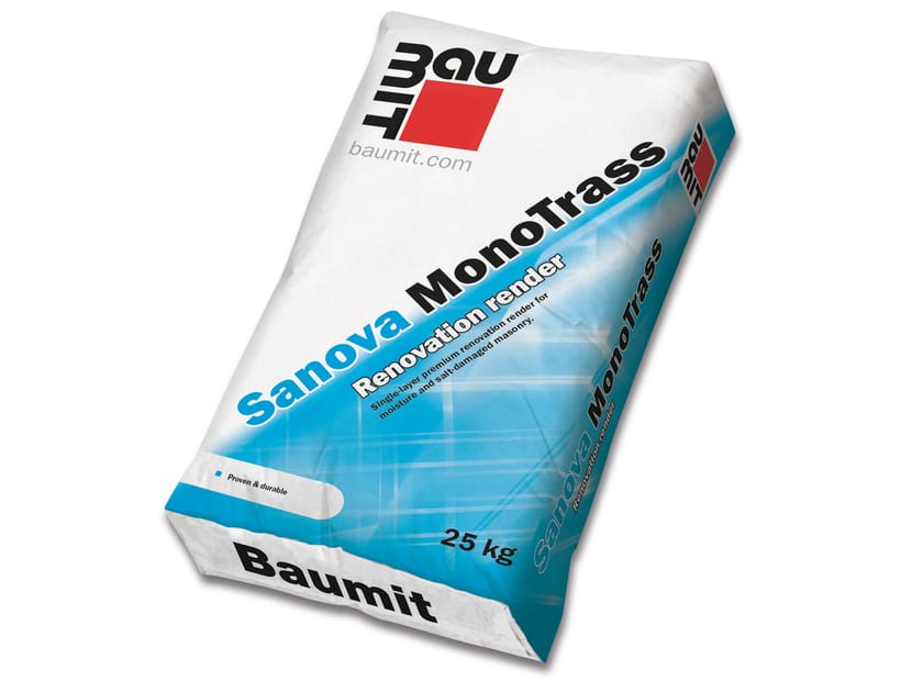SANOVA MONOTRASS Dehumidifying plaster By Baumit