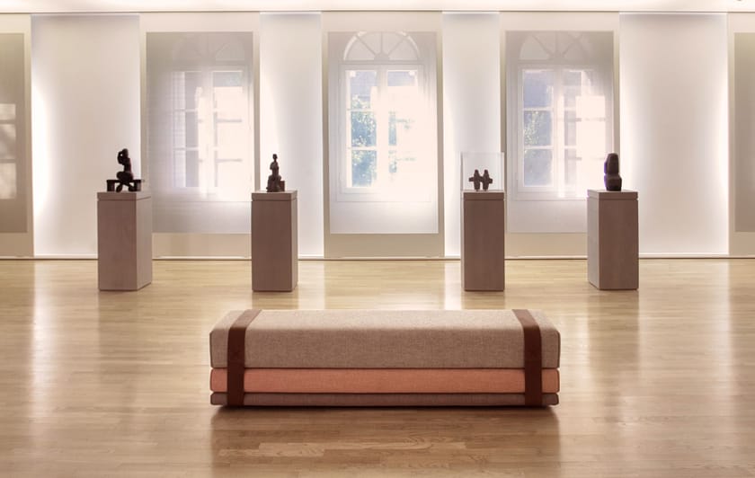 Fabric bench with removable cover BAVUL By prostoria design Lea Aviani