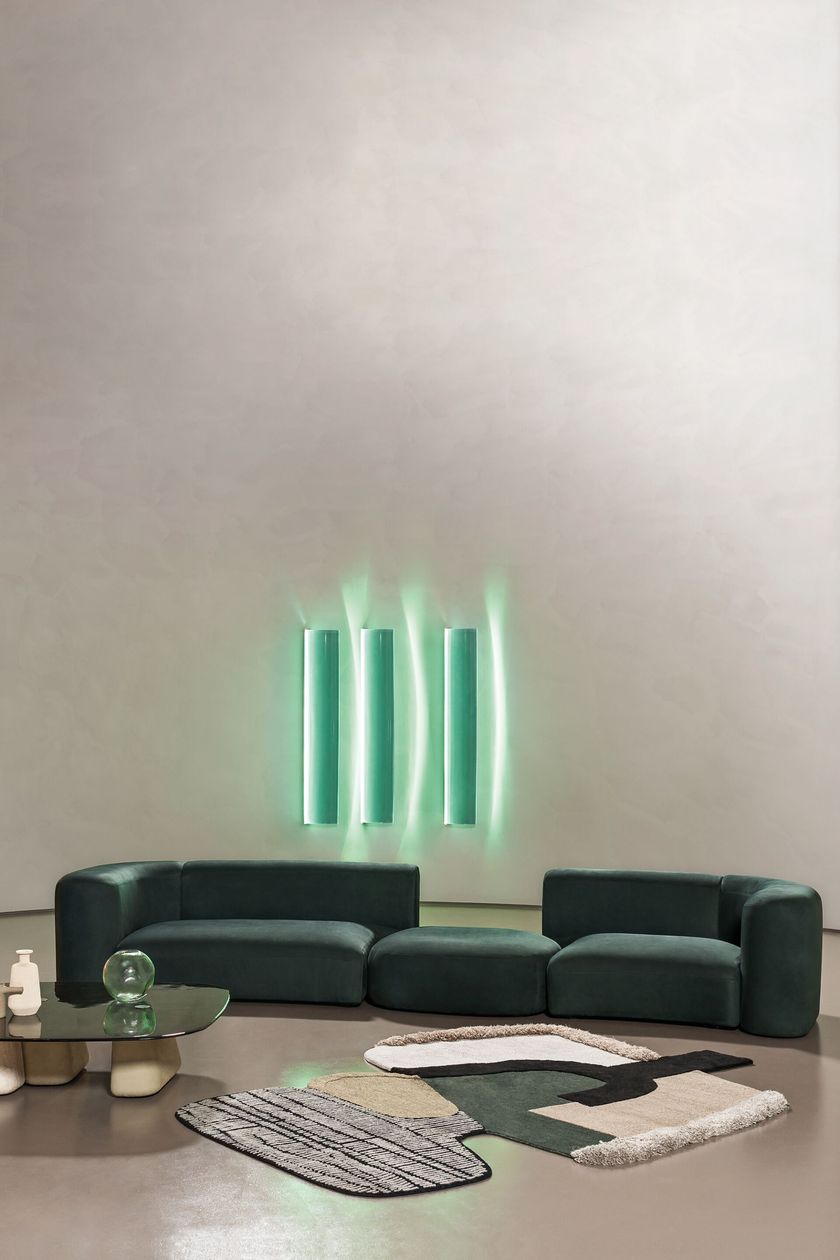 CLARA Modular leather sofa By Baxter | design Christophe Delcourt