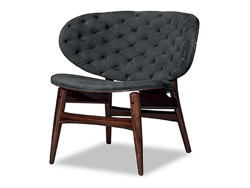 DALMA Tufted leather easy chair By Baxter | design Draga & Aurel