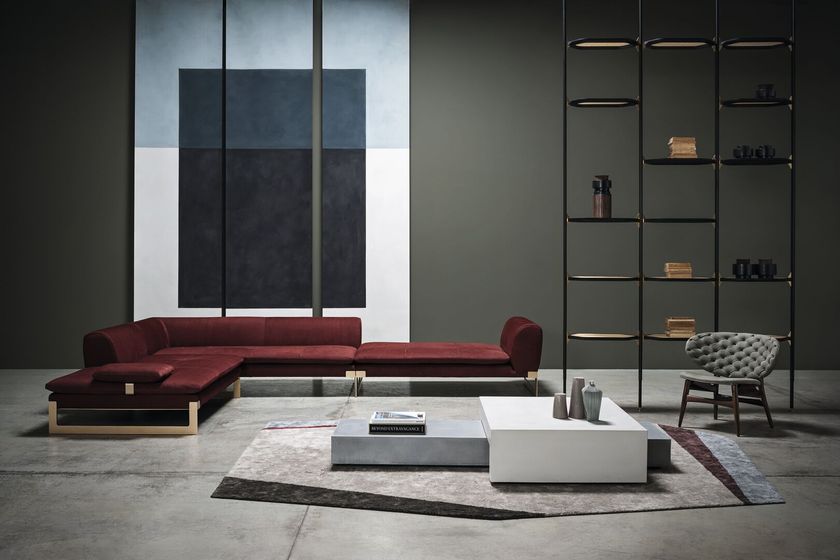 DALMA Tufted leather easy chair By Baxter | design Draga & Aurel