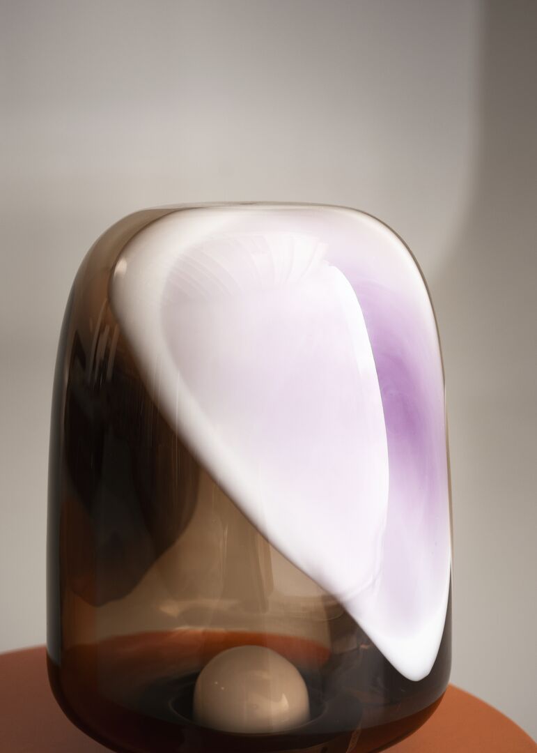 HAIKU LED blown glass table lamp By Baxter