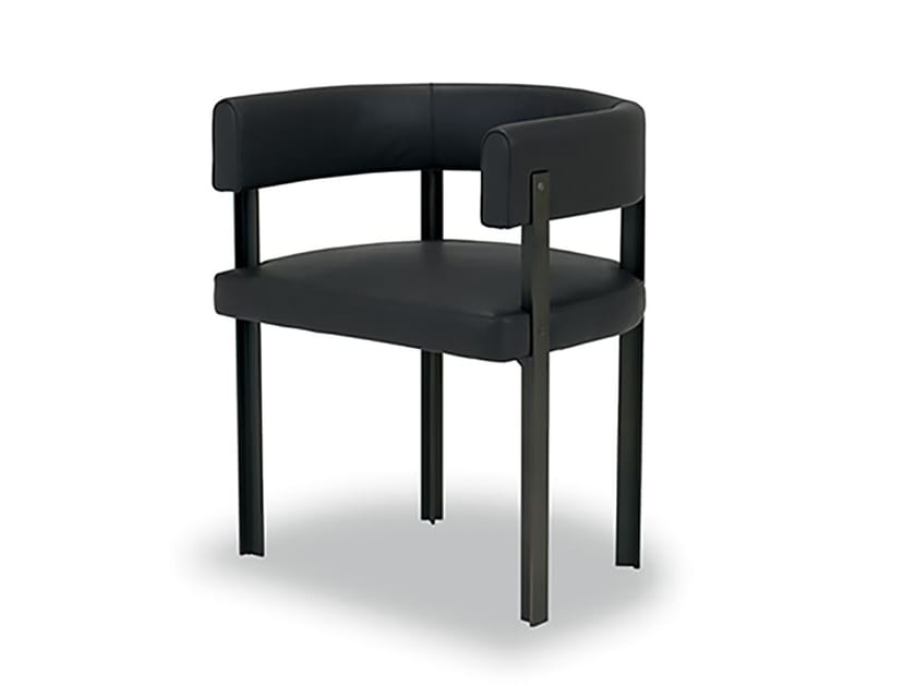 T-CHAIR Sedia in pelle By Baxter | design Federico Peri