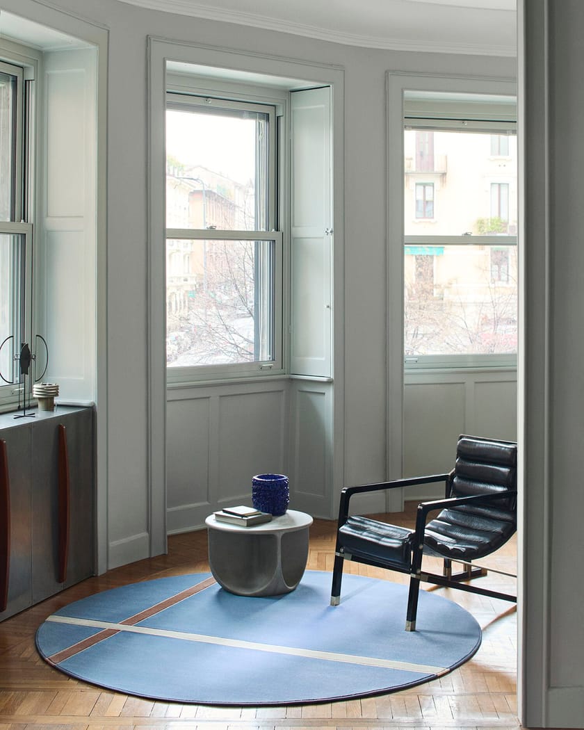 VORTEX Round handmade rug By Besana Moquette