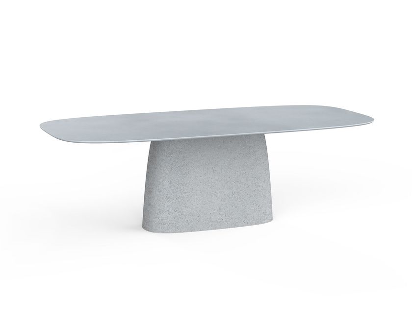 LEVIT XL Rectangular concrete garden table By Betoni