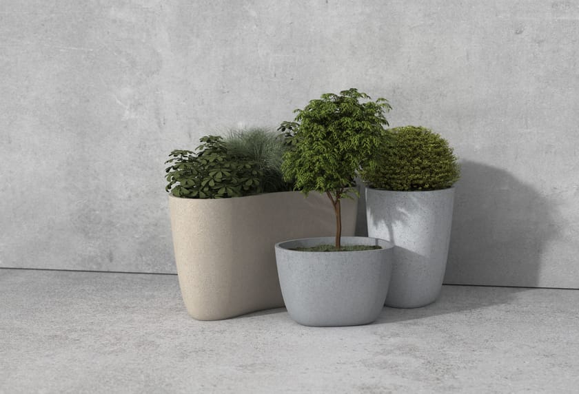 ORGANIC L Pot de fleurs By Betoni