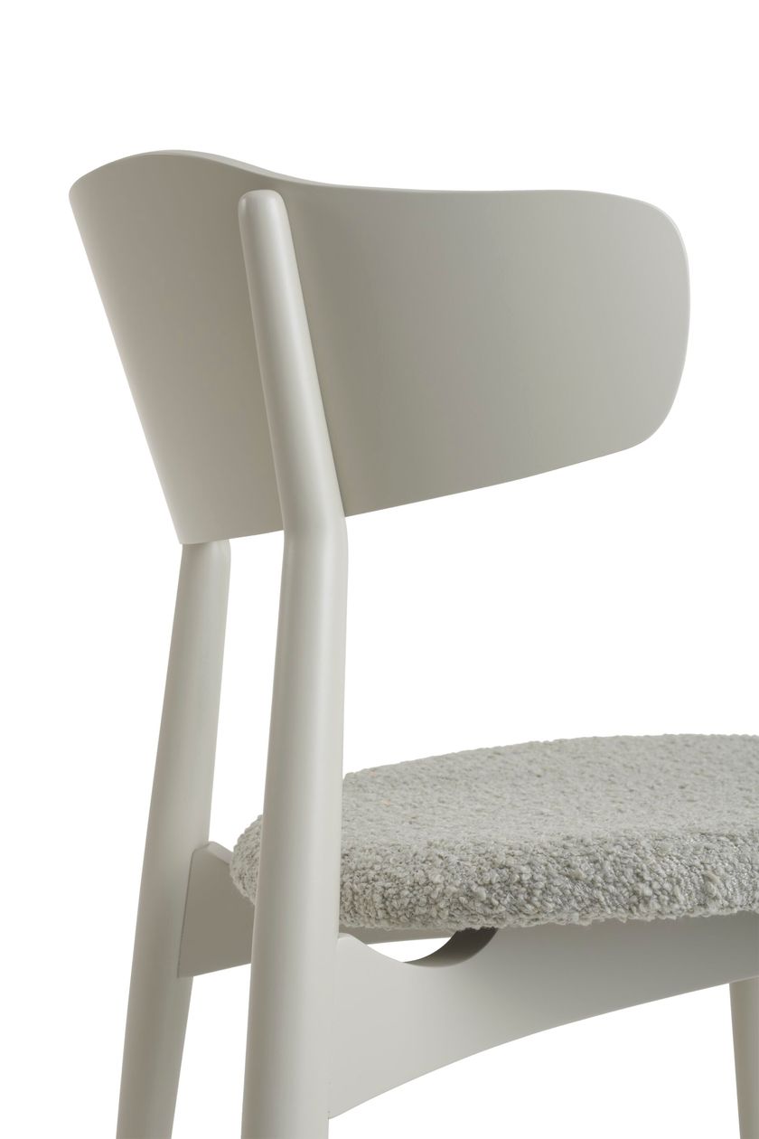 FLOW 826 Beech chair with padded seat By Billiani