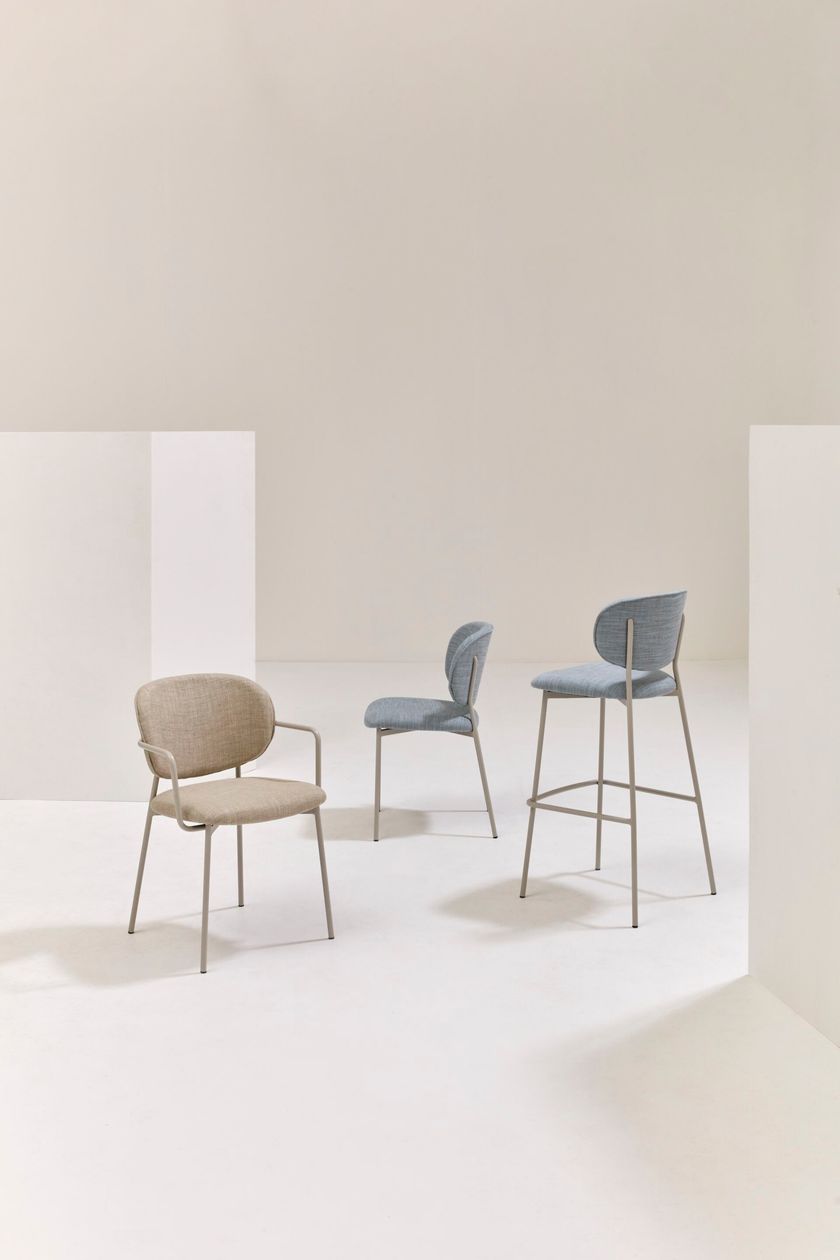 WROUND 6C80 Upholstered steel chair By Billiani
