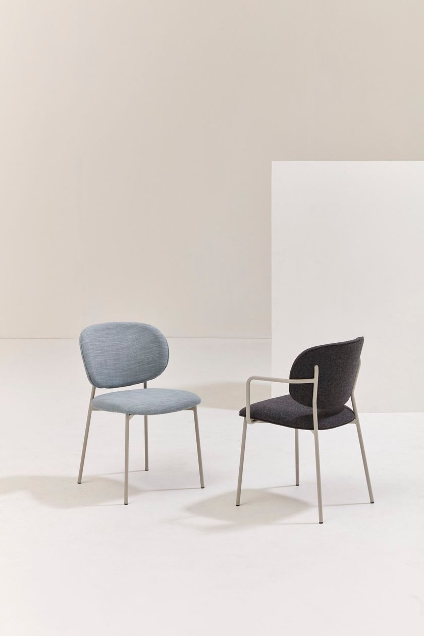 WROUND 6C80 Upholstered steel chair By Billiani
