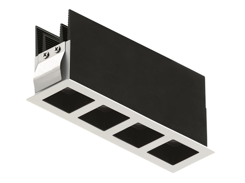 LED rectangular recessed aluminium spotlight Bitpop 4.1 By L&L Luce&Light