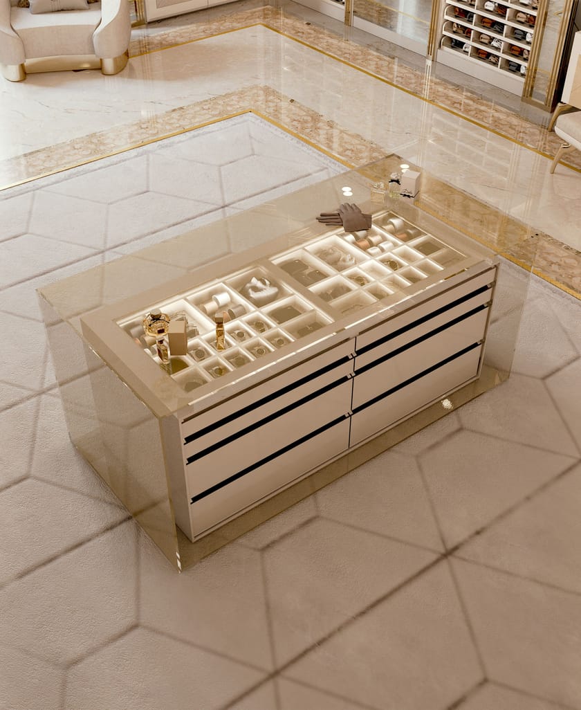 INFINITY Walk-in wardrobe By Bizzotto Italia