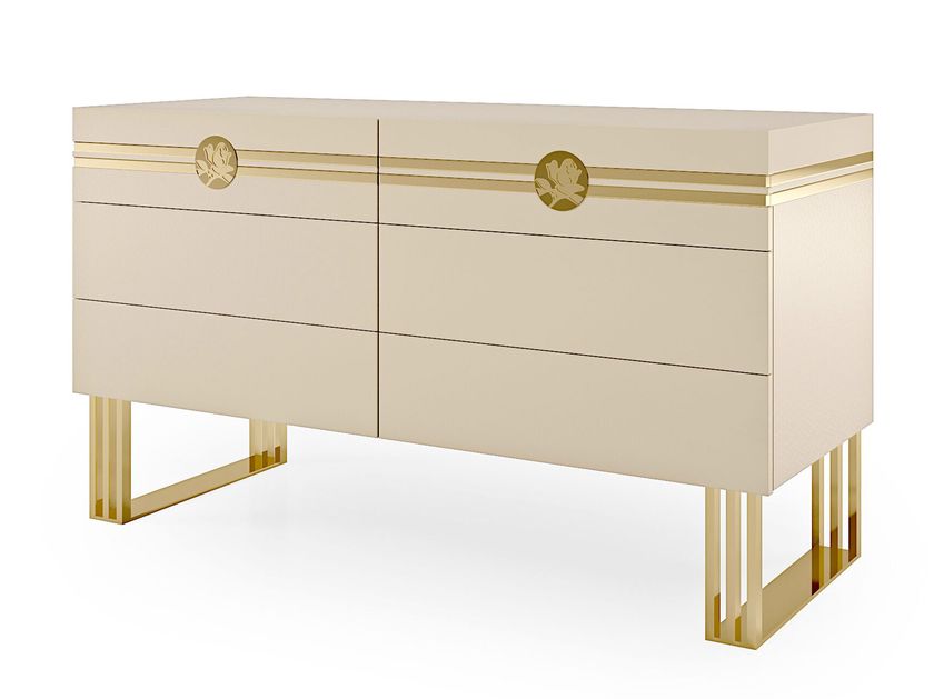INFINITY Wooden chest of drawers By Bizzotto Italia