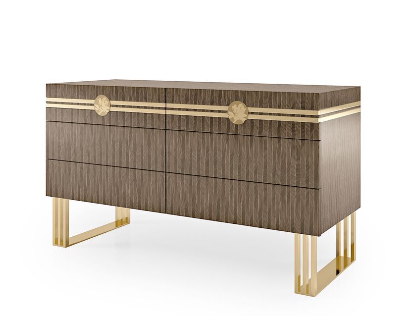 INFINITY Wooden chest of drawers By Bizzotto Italia