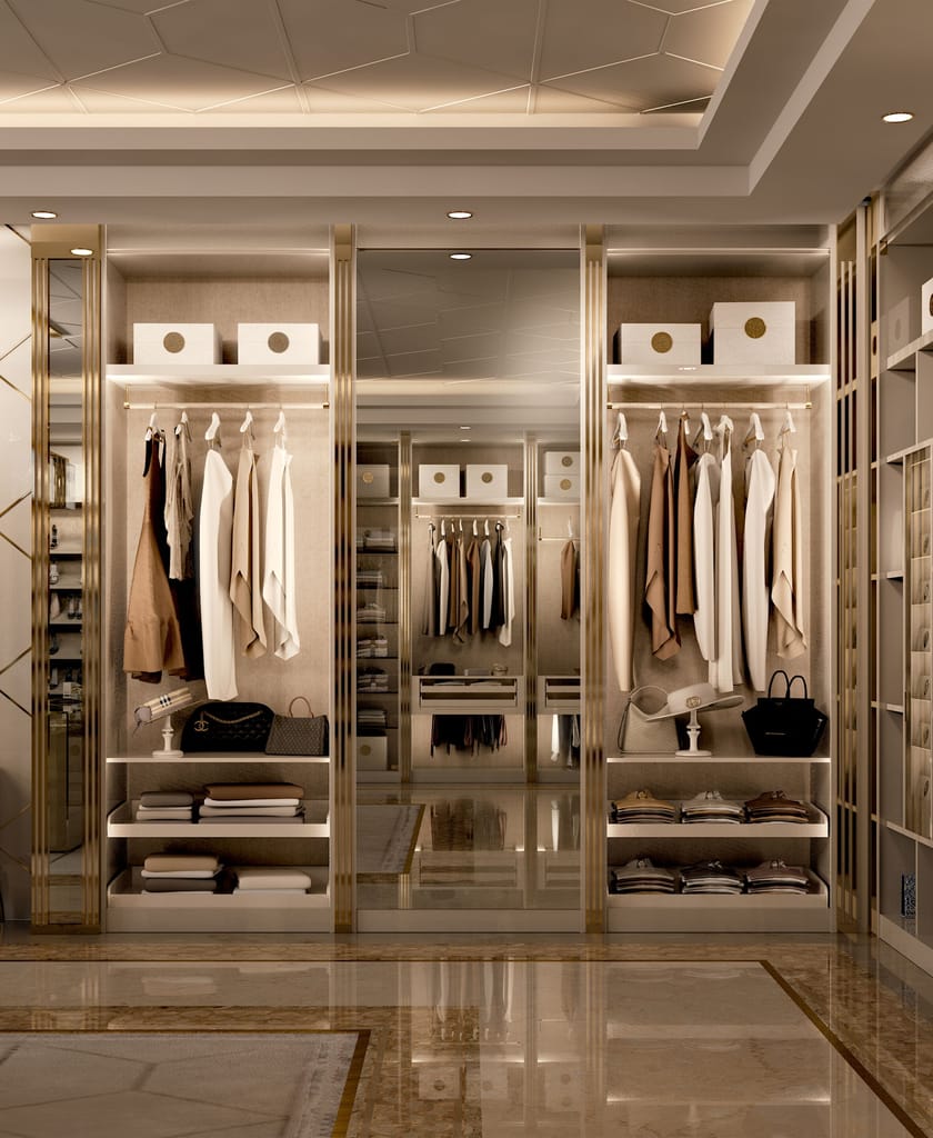 INFINITY Walk-in wardrobe By Bizzotto Italia