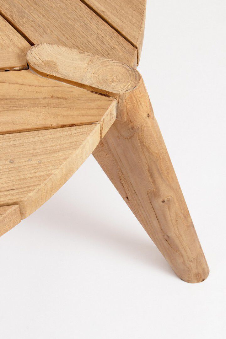 CAMDEN SEt of two teak garden side tables By Bizzotto