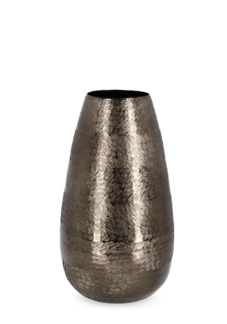 CLAMP Round metal vase By Bizzotto