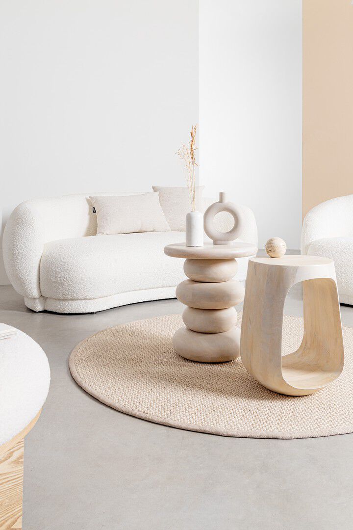 LOPEZ Round Mango coffee table By Bizzotto