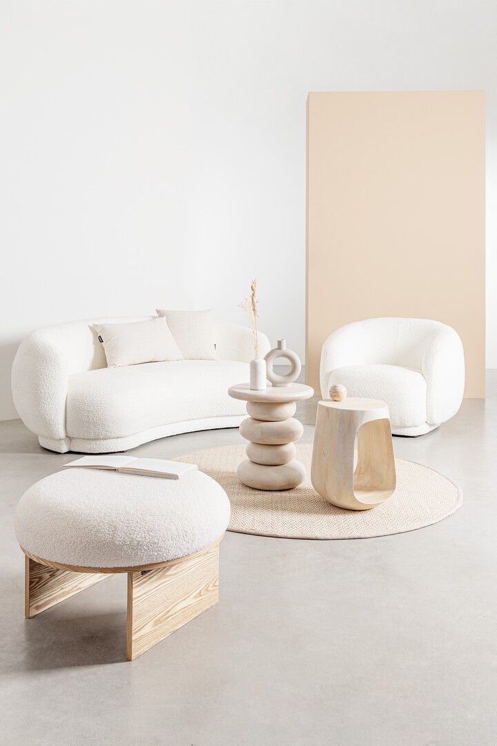 LOPEZ Round Mango coffee table By Bizzotto