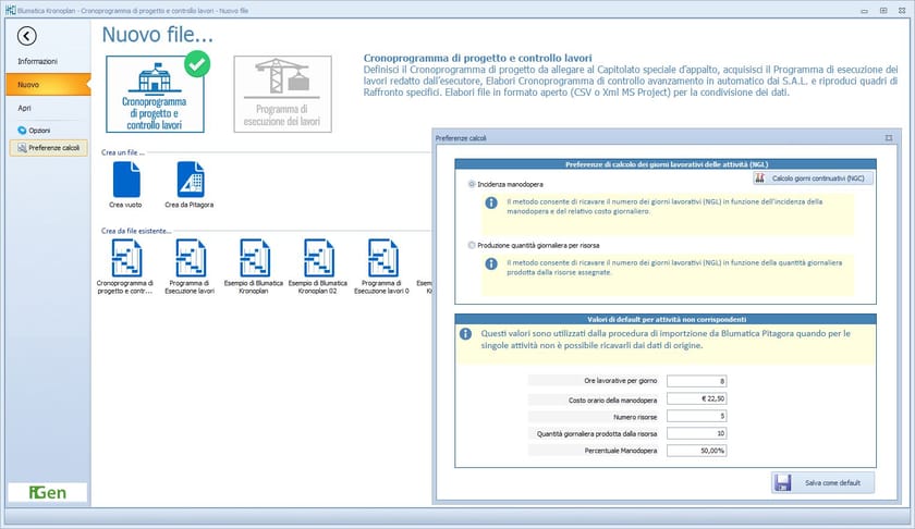 Blumatica Kronoplan progetto e direzione lavori Avanzamento lavori, cronoprogramma By Blumatica ...