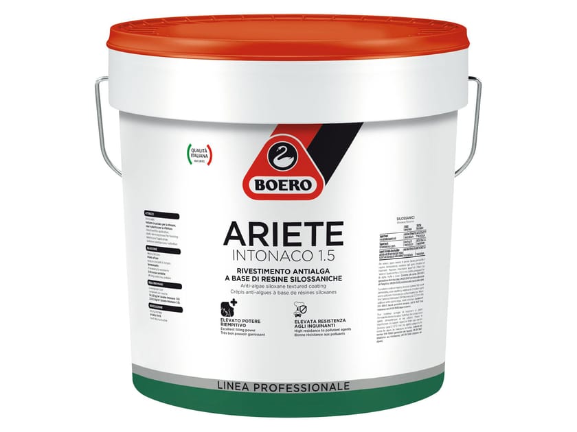 ARIETE INTONACO 1.5 Siloxane paint By Boero