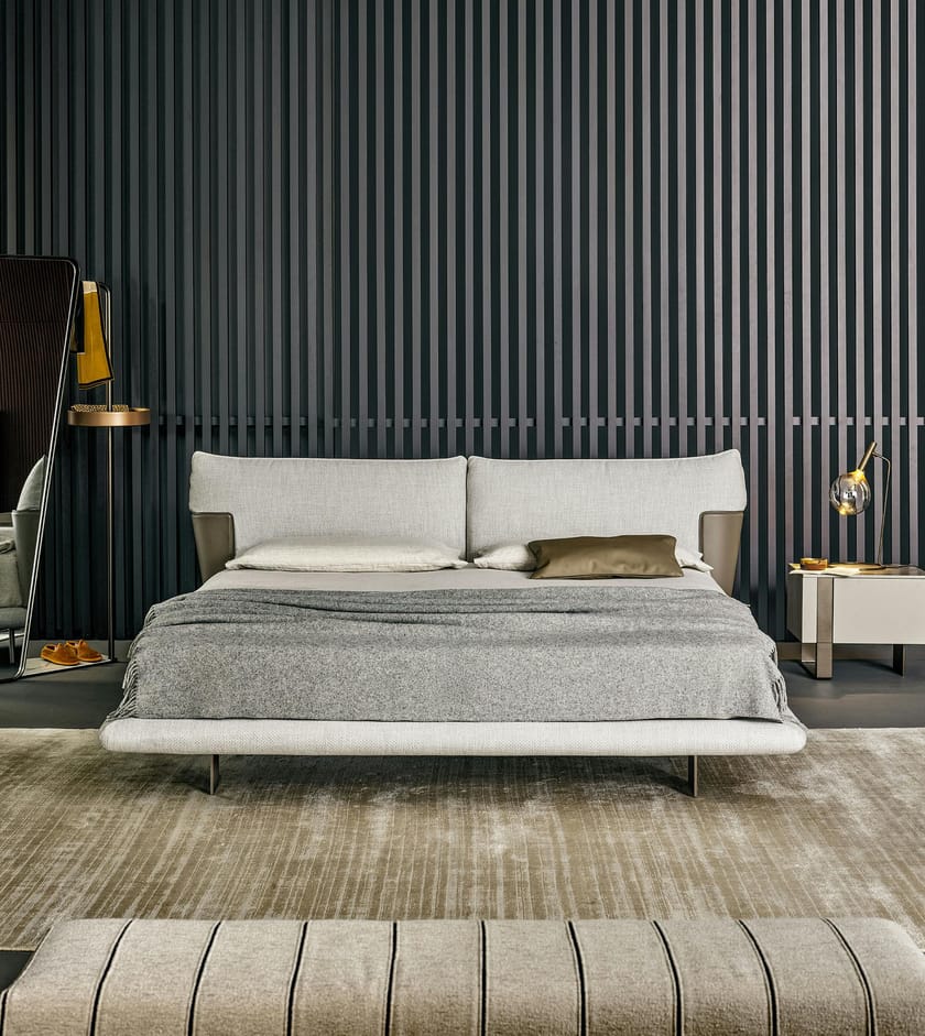 BLEND BED Fabric double bed By Bonaldo | design Giuseppe Viganò