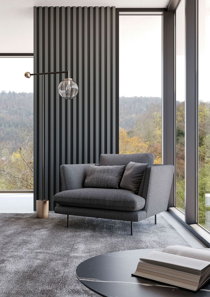 LARS Sectional fabric sofa By Bonaldo | design Giuseppe Viganò