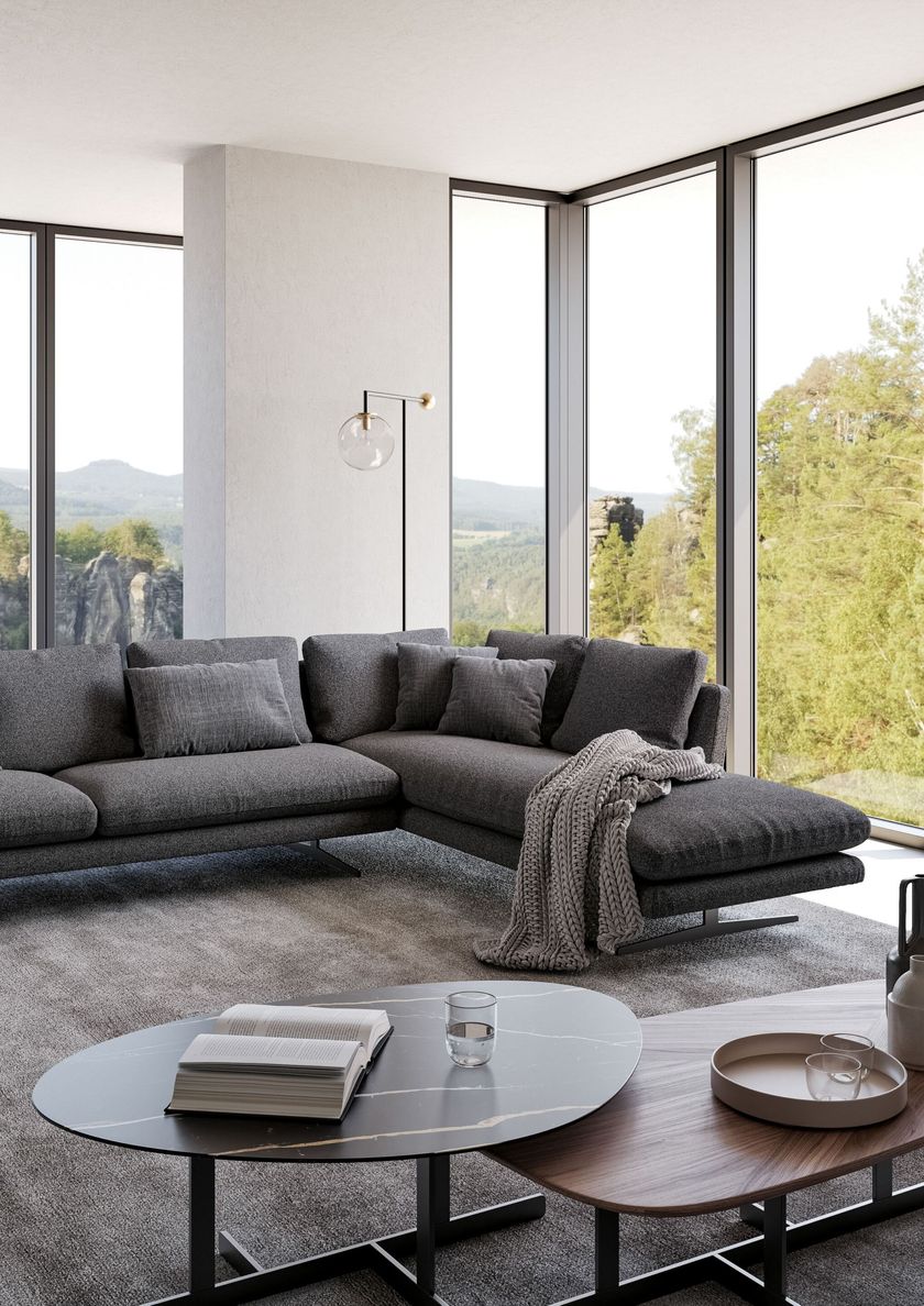 LARS Sectional fabric sofa By Bonaldo | design Giuseppe Viganò