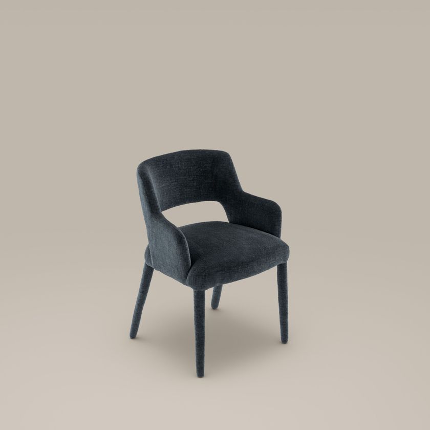 MISS MASK Fabric chair with armrests By Bonaldo