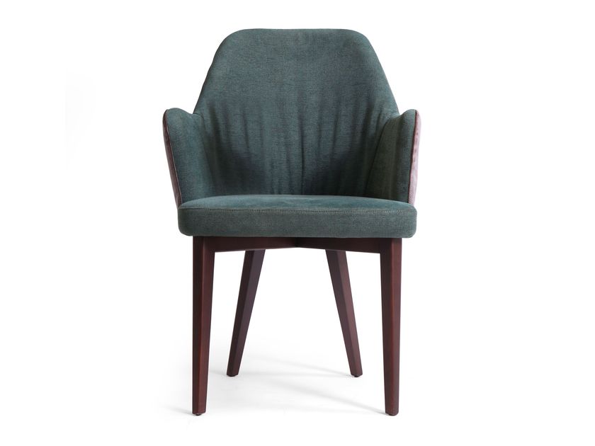 BOB Upholstered fabric chair with armrests By Borzalino | design Carlo ...