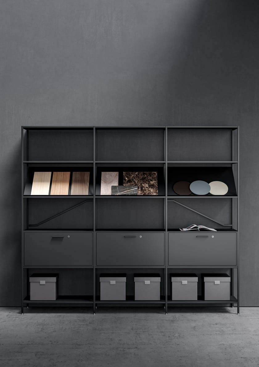 CONCERTO Modular steel office storage unit By Bralco | design Monica Fernandes, Gianantonio Perin