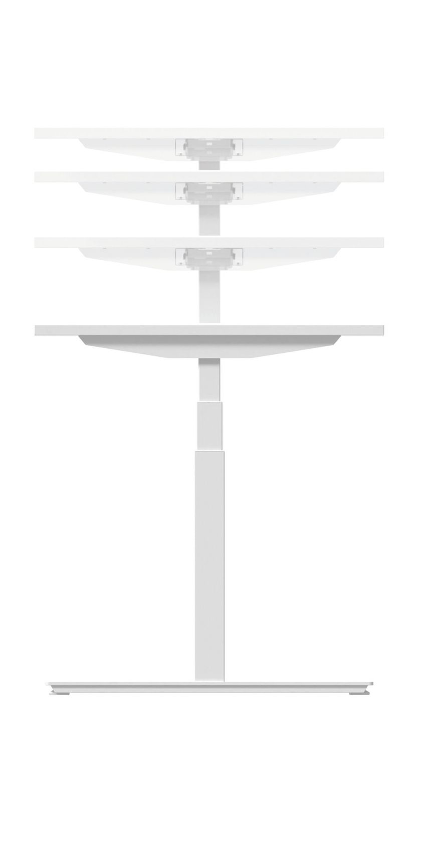 WINGLET Height-adjustable meeting table By Bralco