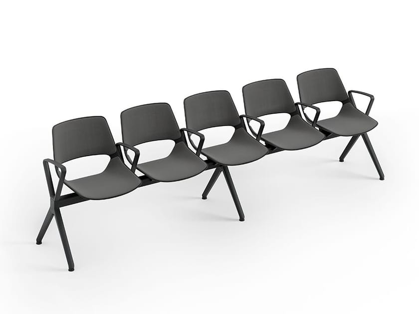 WAIT Freestanding plastic beam seating By Brunner